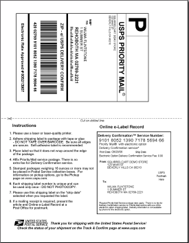 Creating a USPS Shipment